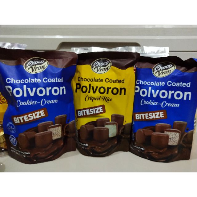 ChocoVron Chocolated Coated Polvoron 180 g | Pinoyshopaholic